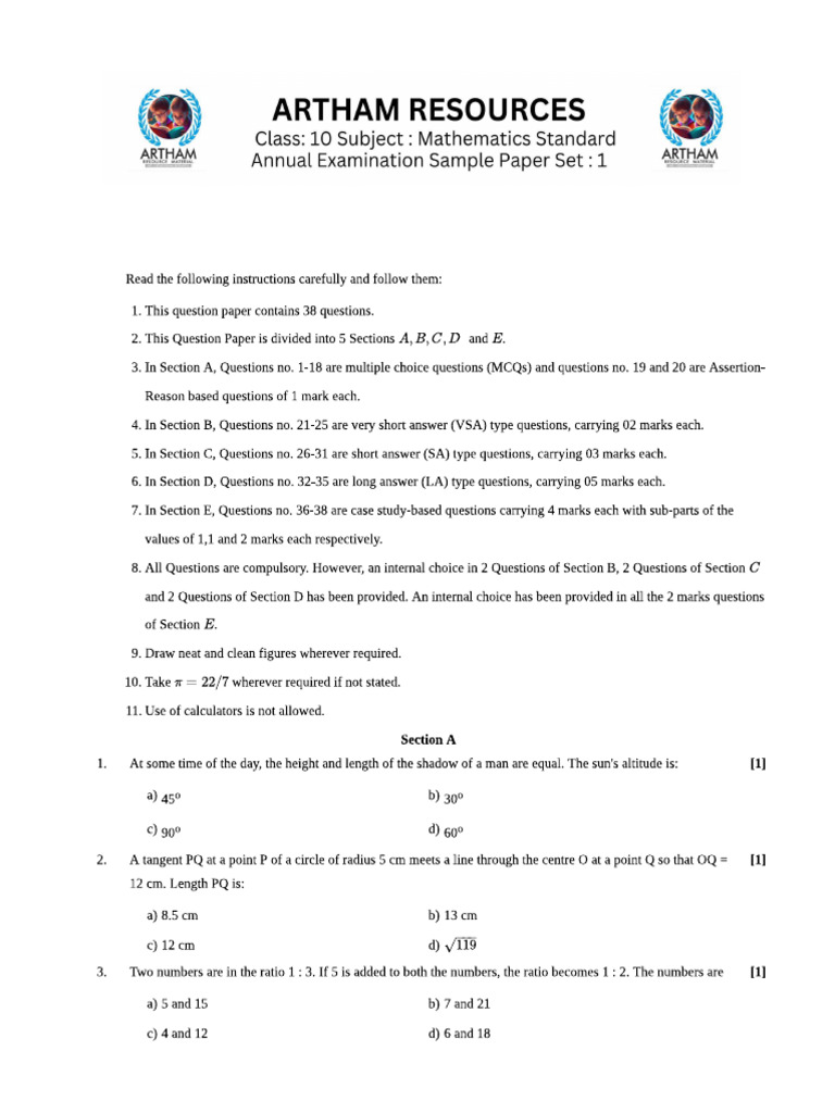 5.artham QP Set1 | PDF
