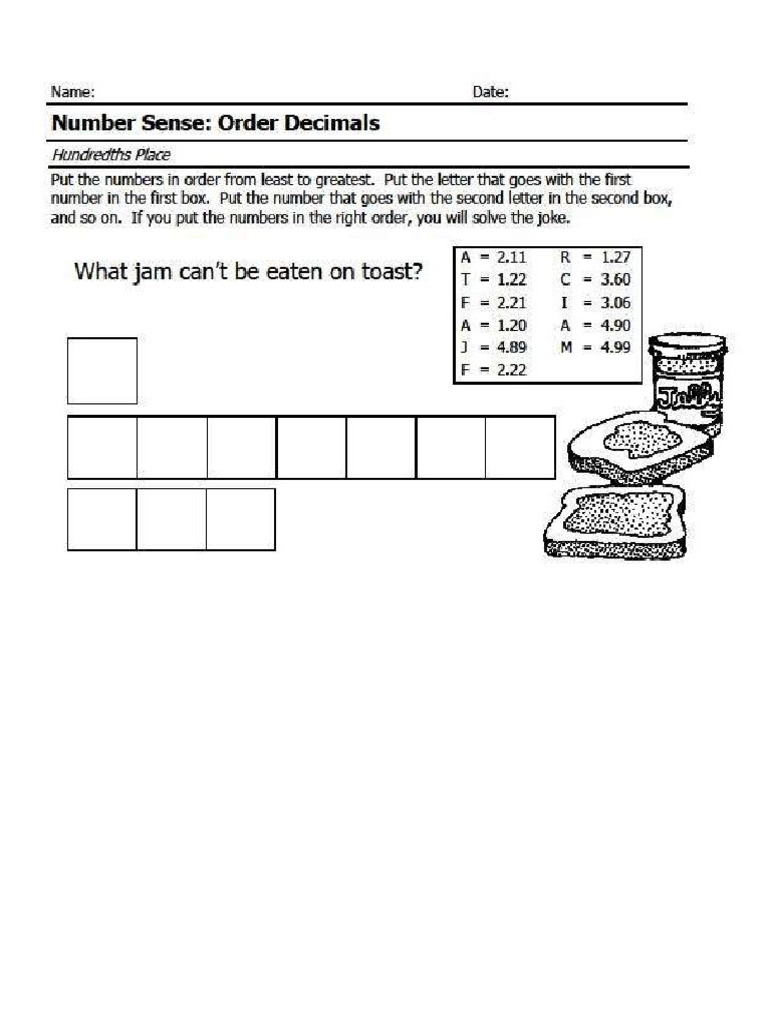 Week 3 - Secret Message Decimals Order 2 (1) | PDF