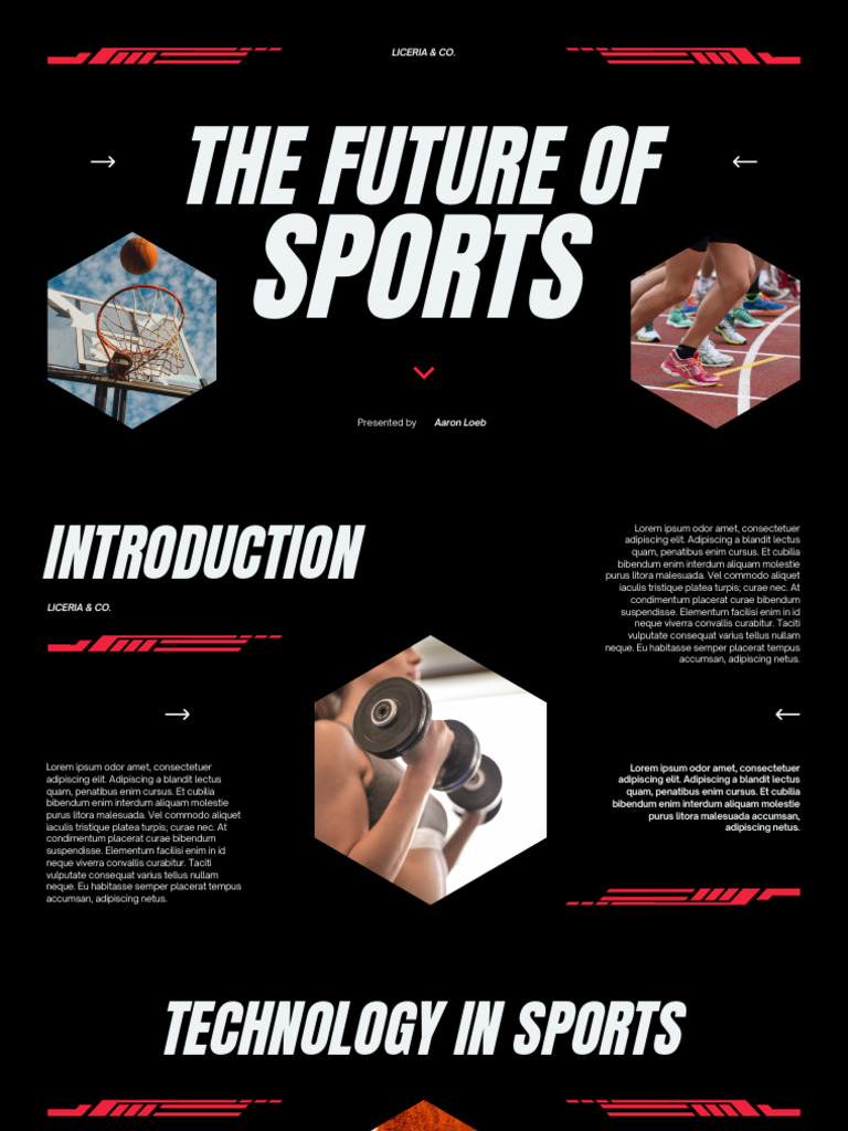 Red and Dark Blue Modern Sports Presentation | PDF
