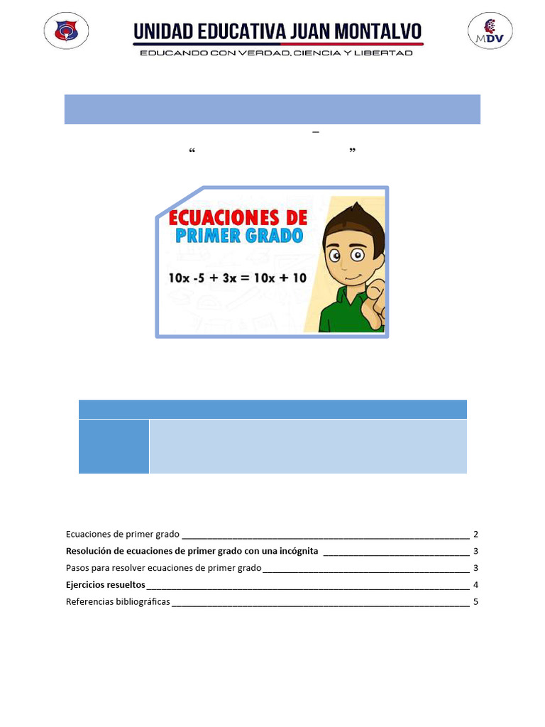 Guía Aprendizaje Matemática 10mo S1 Propédeutico | PDF | Ecuaciones | Matemáticas