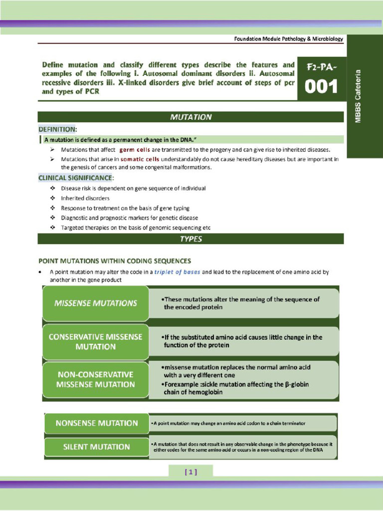 Patho & Microbio Module 12 Block-7 (Med-School Modular Series) | PDF