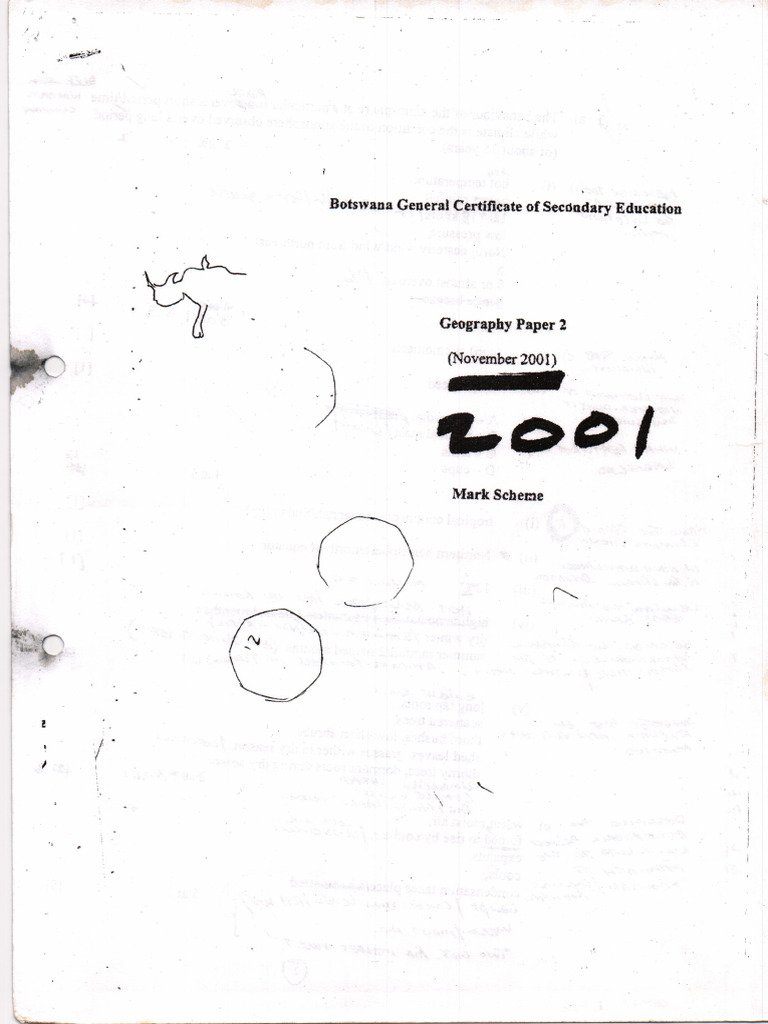 Geography Paper 2 2001 Ms Pdf