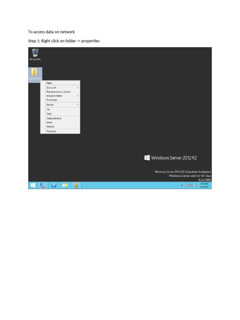 Network (Data Access and Mapped Network Drive) | PDF