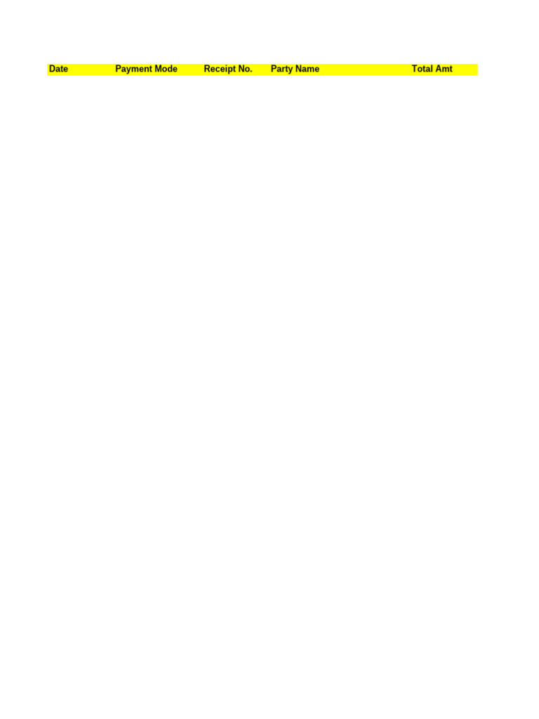 Payment Receipt Summary Document | PDF