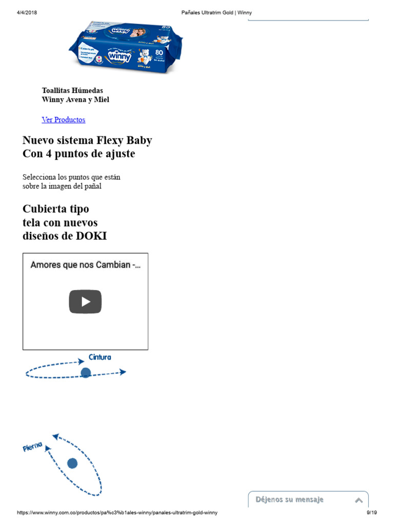 Pañales Ultratrim Gold - Winny | PDF