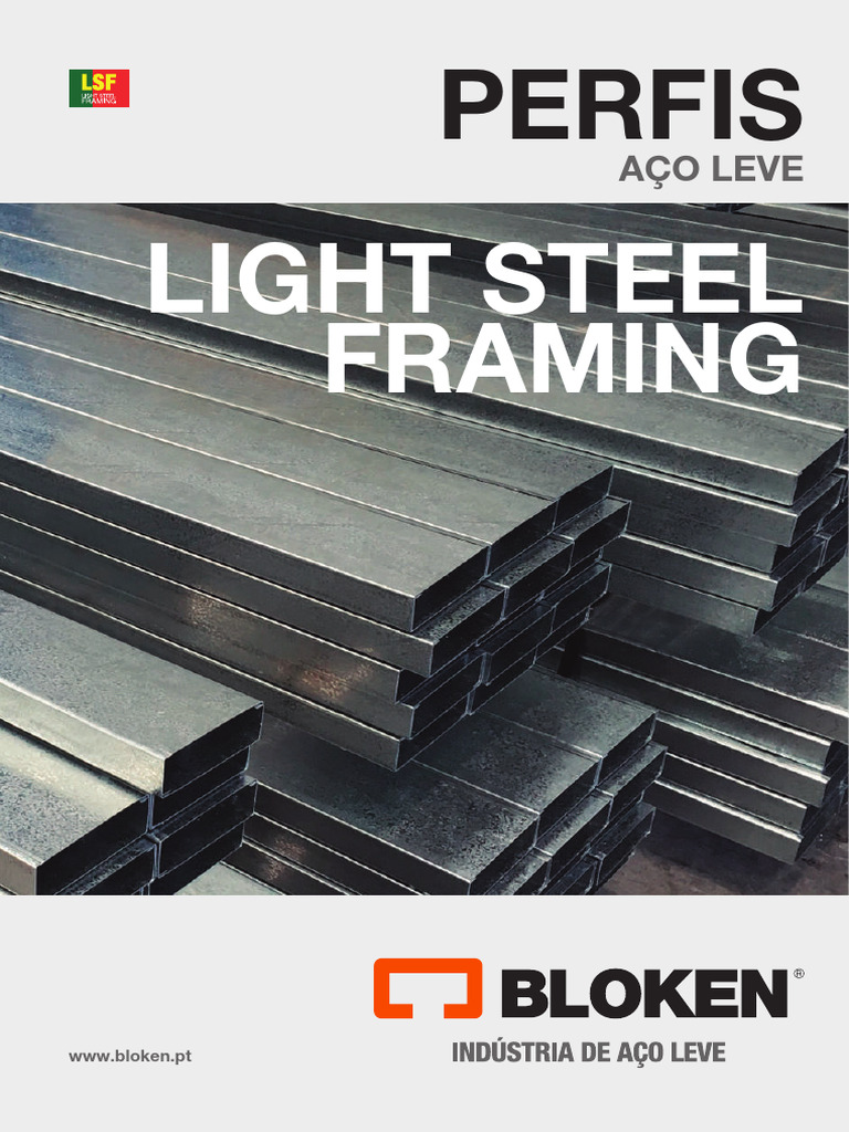 Catalogo Perfis Aco Leve Bloken 2023 | PDF | Metais de transição | Zinco