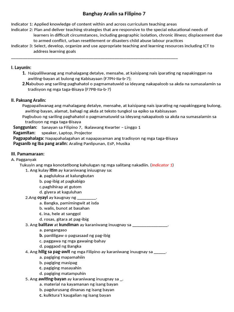 LESSON-PLAN-COT1-2021-2022 | PDF