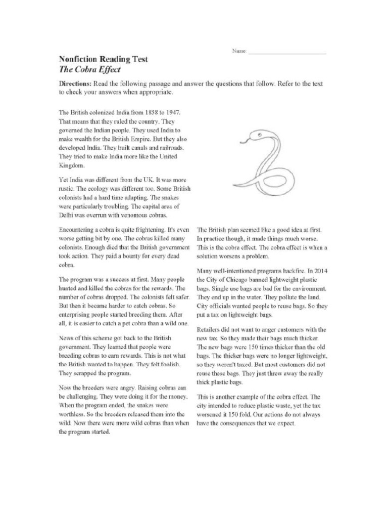 7 The Cobra Effect | PDF