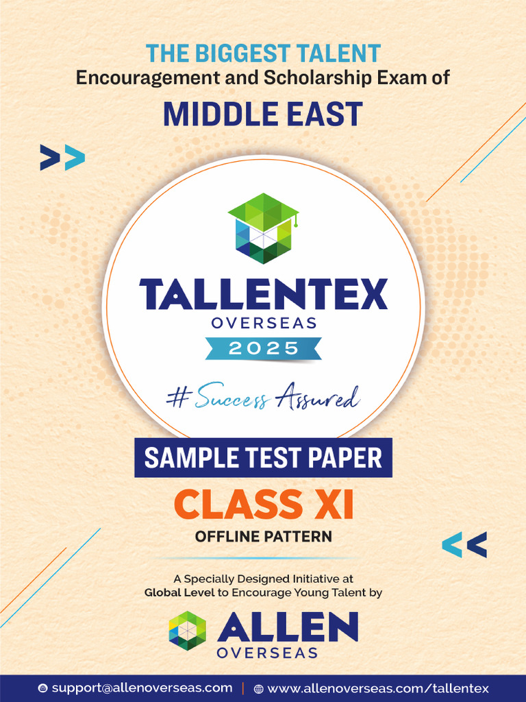 Allen Sharp Sample Papers Overview | PDF | Quantity | Physics