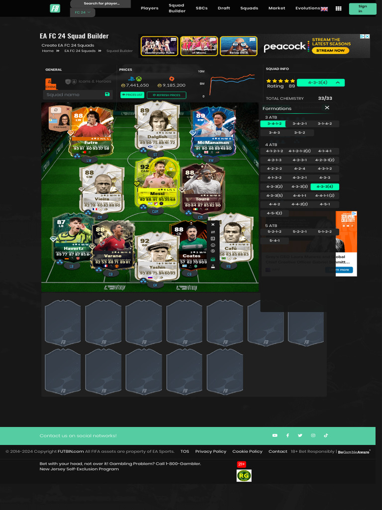 Ea FC 24 Squad Builder Futbin 3 | PDF | Gambling