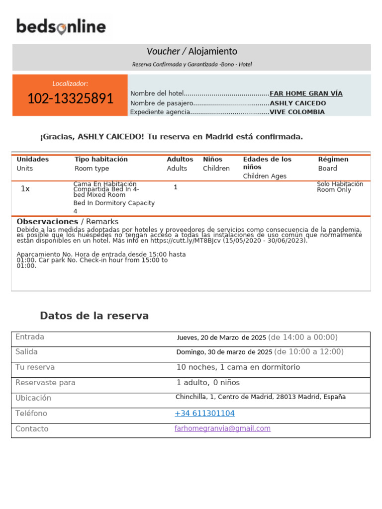 Factura Bedsonline Ginella | PDF