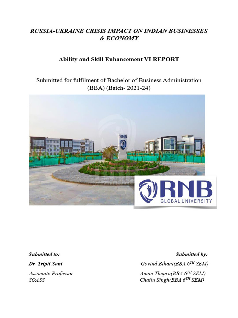 Ase Paper Final 6sem RNB | PDF | Russia | World Politics