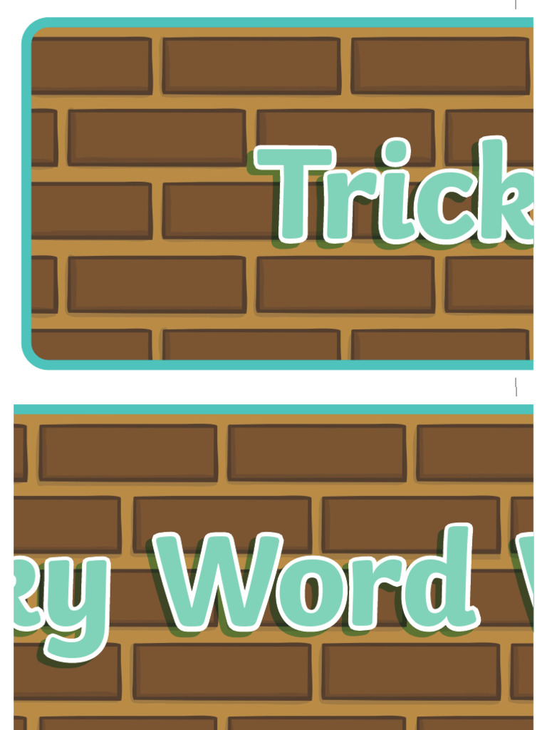 T e 1673435228 Tricky Word Wall Display Banner - Ver - 1 | PDF