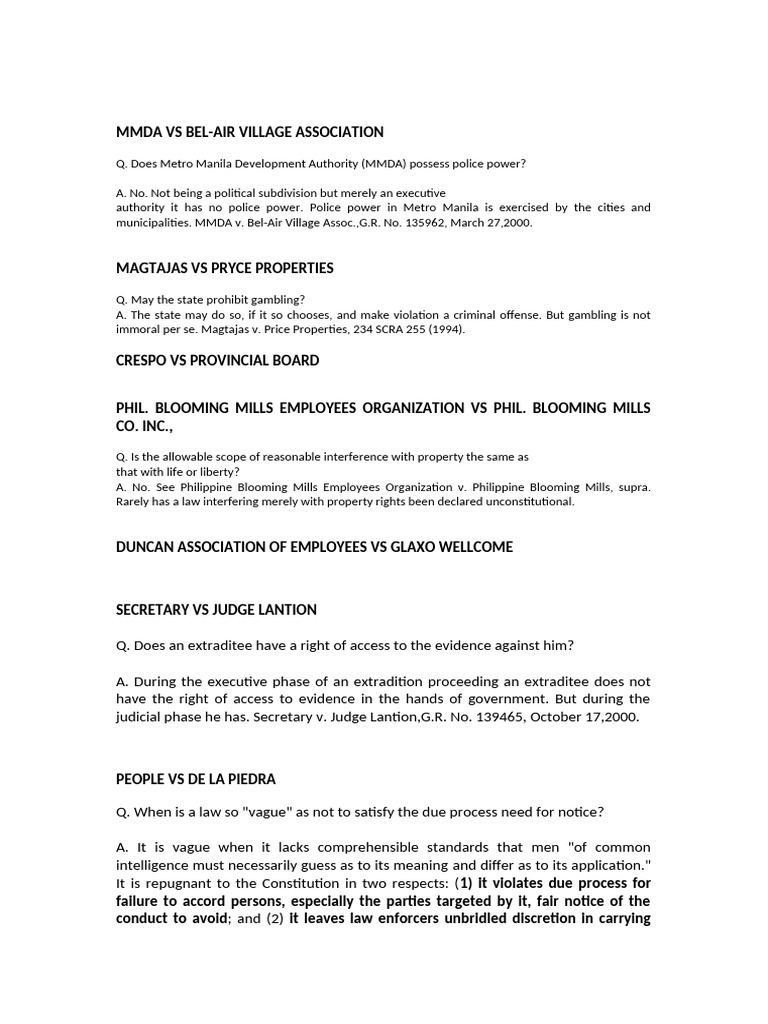 Cases Question and Answer | PDF | Probable Cause | Search Warrant