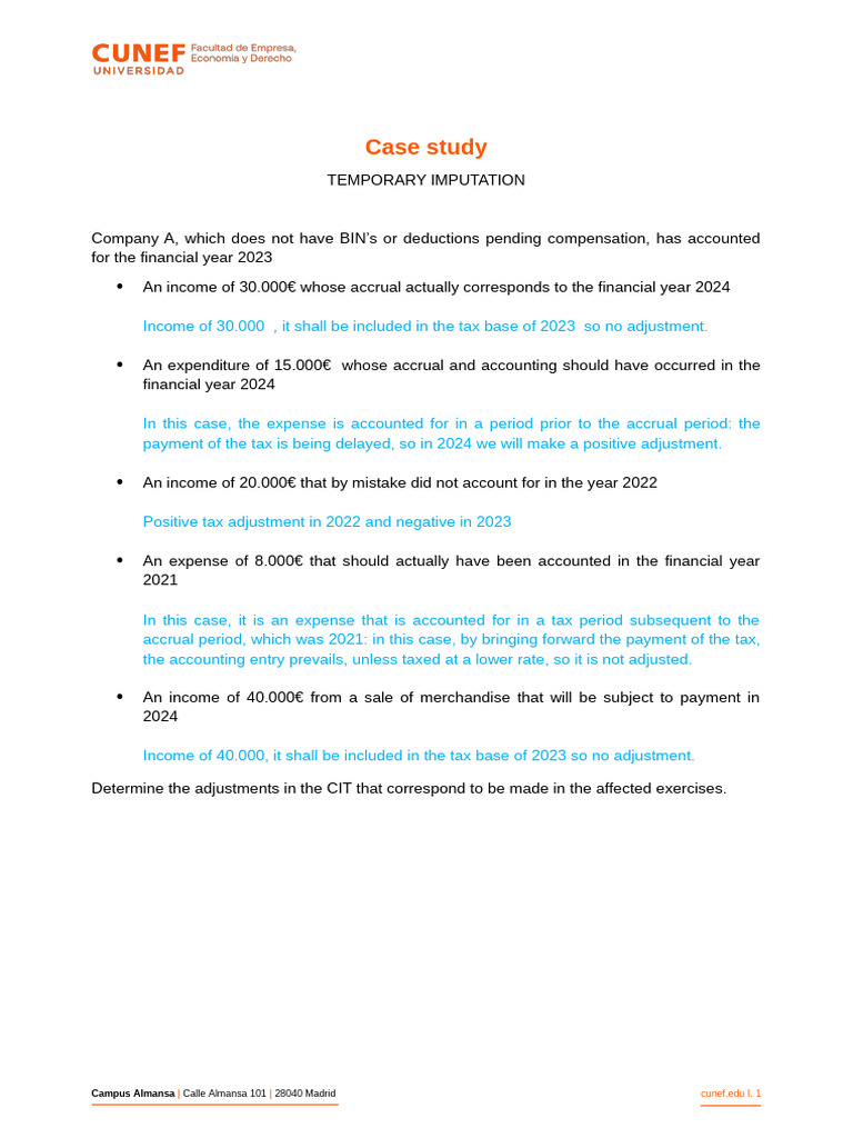 C03 - Case Temporary Imputation | PDF