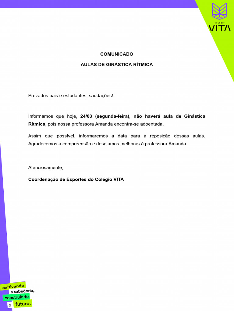 Comunicado de Amanda | PDF