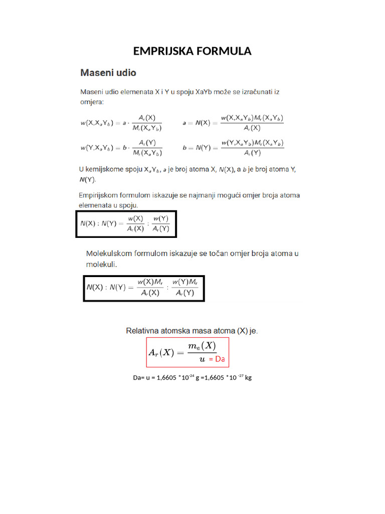 Empirijska Formula | PDF
