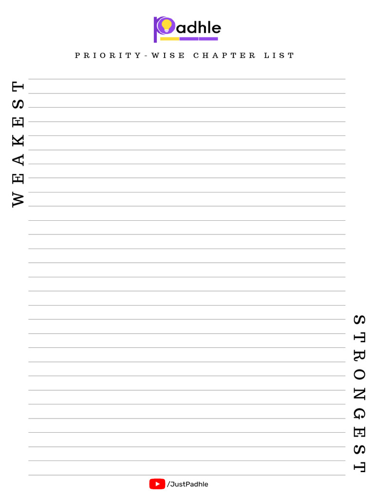 Priority Wise Checklist | PDF