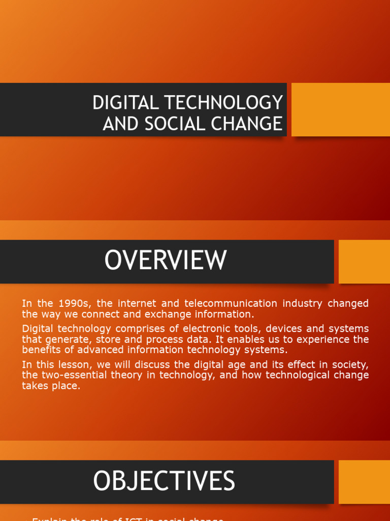 5 Digital Technology and Social Changes | PDF | Educational Technology ...
