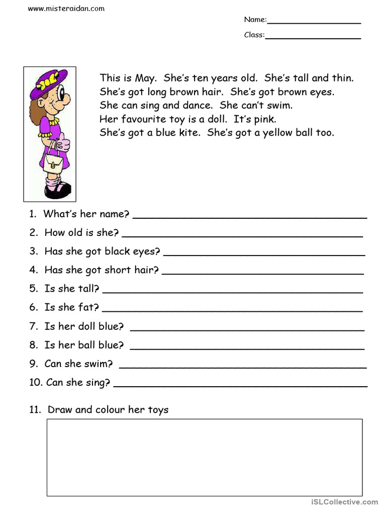 May's Reading Comprehension Test | PDF