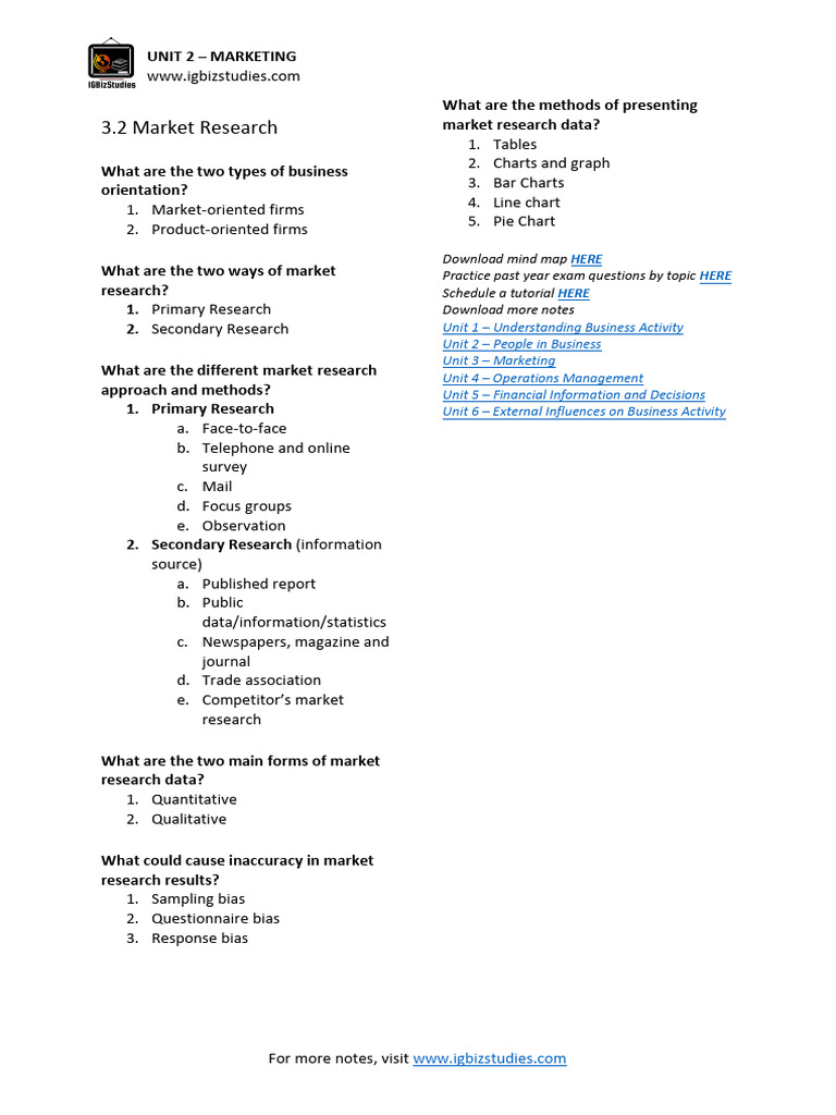 3.2 Market Research | PDF