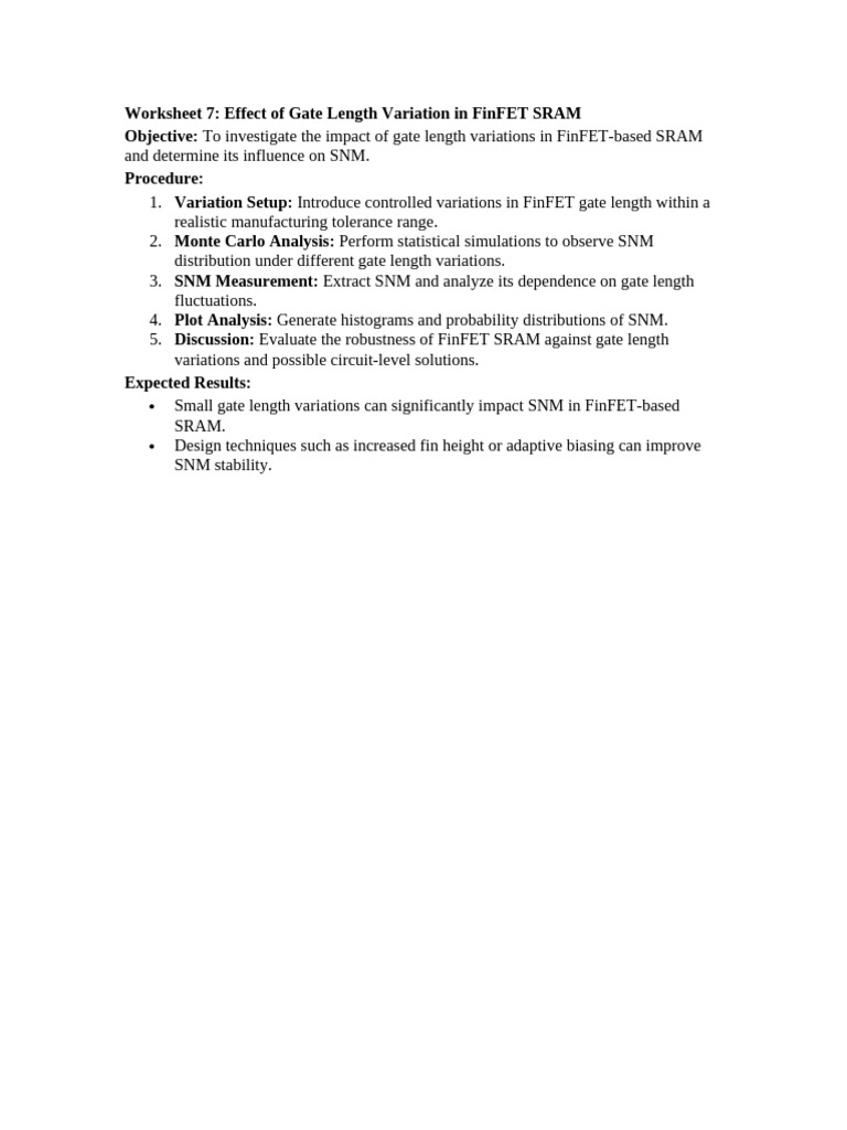 FinFET SRAM Gate Length | PDF
