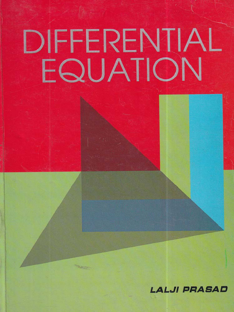 Differential Equation Lalji Prasad E-Book | PDF