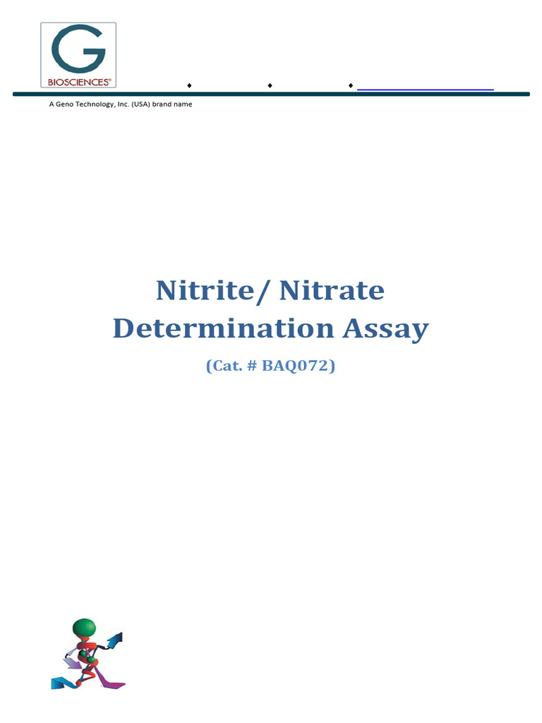 Nitrite Nitrate Determination Assay Pdf Nitric Oxide Synthase Nitrate