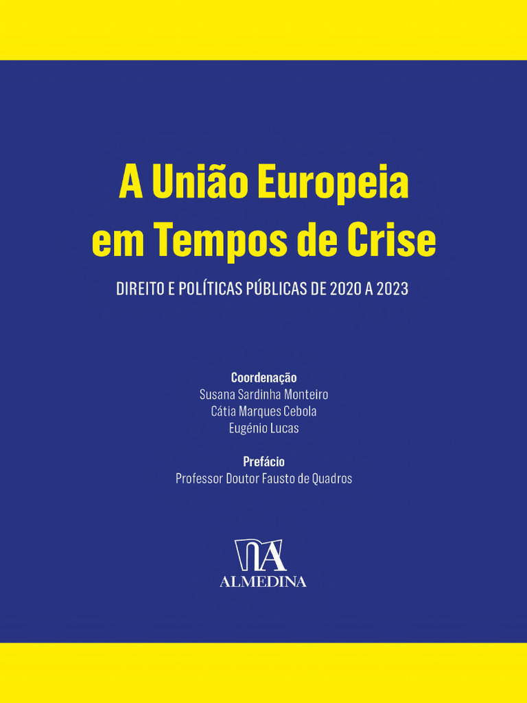 LIVRO 2023 - UE em Tempos de Crise | PDF | União Europeia | Portugal