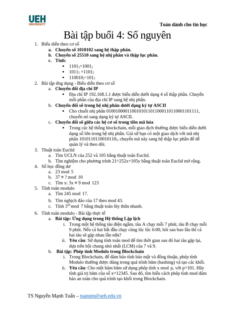 Toan Tin Buoi4 | PDF