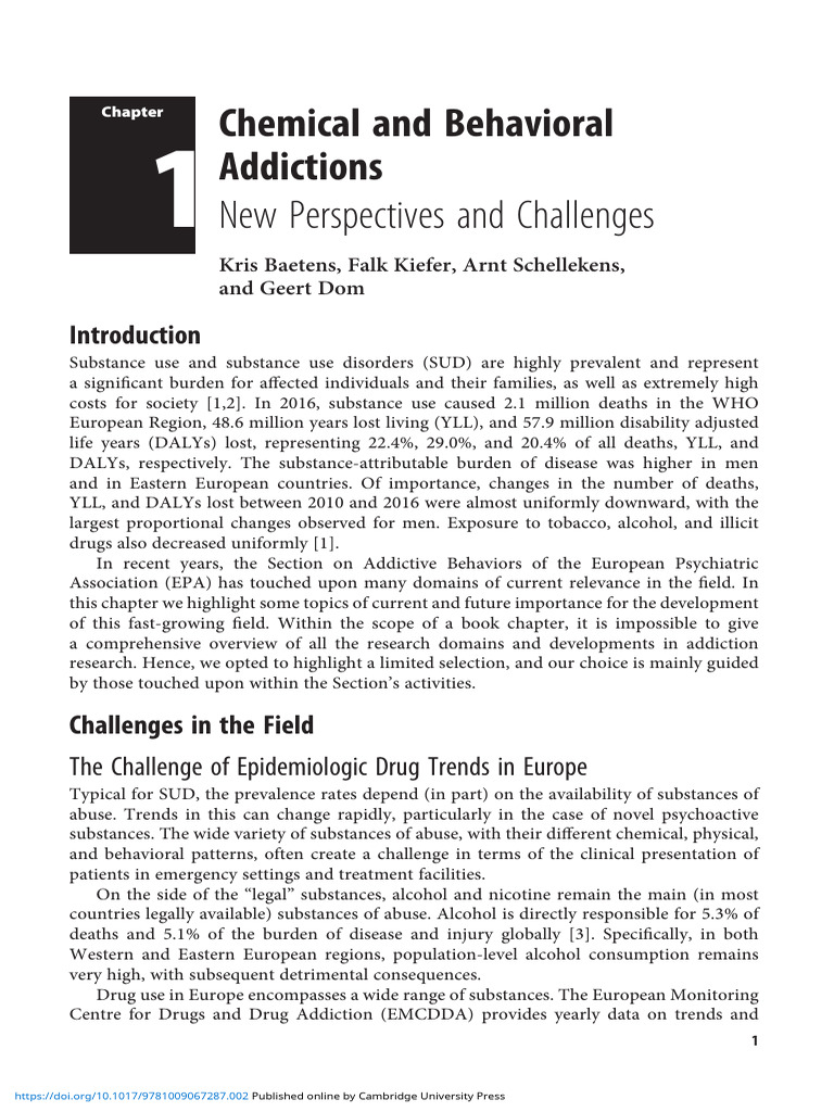 07.0 PP 1 18 Chemical and Behavioral Addictions | PDF | Substance Abuse ...