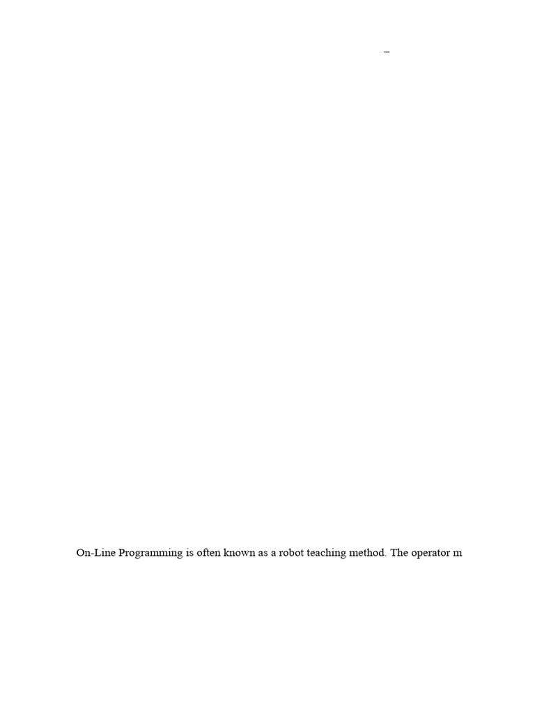 Autonomous Off Line Robot Programmi | PDF