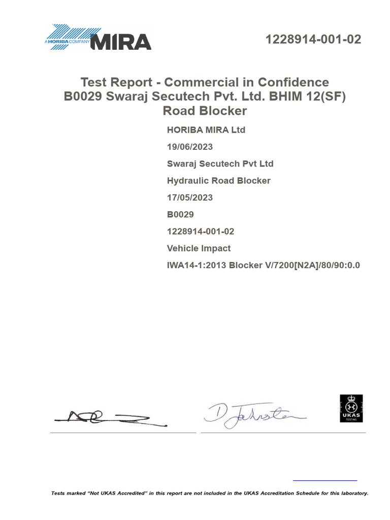 Bhim 12SF Mira Certificate | PDF