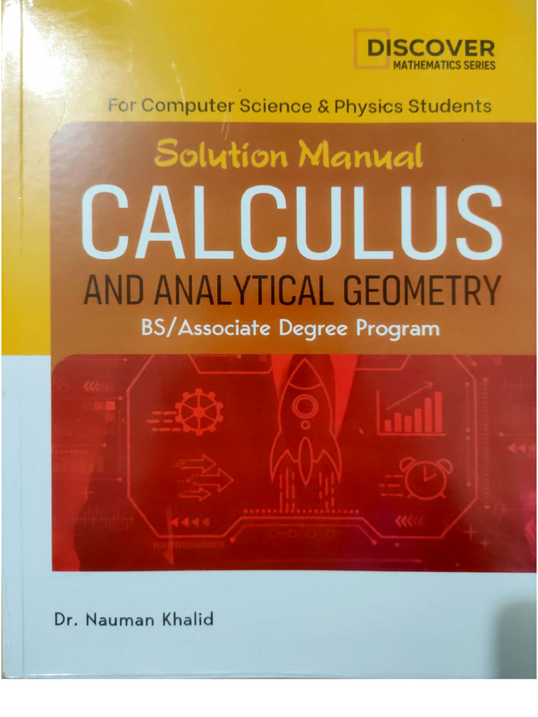 Calculus and Analytical Geometry Solution PDF | PDF
