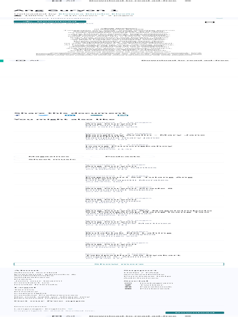 Ang Guryon 1 PDF | PDF