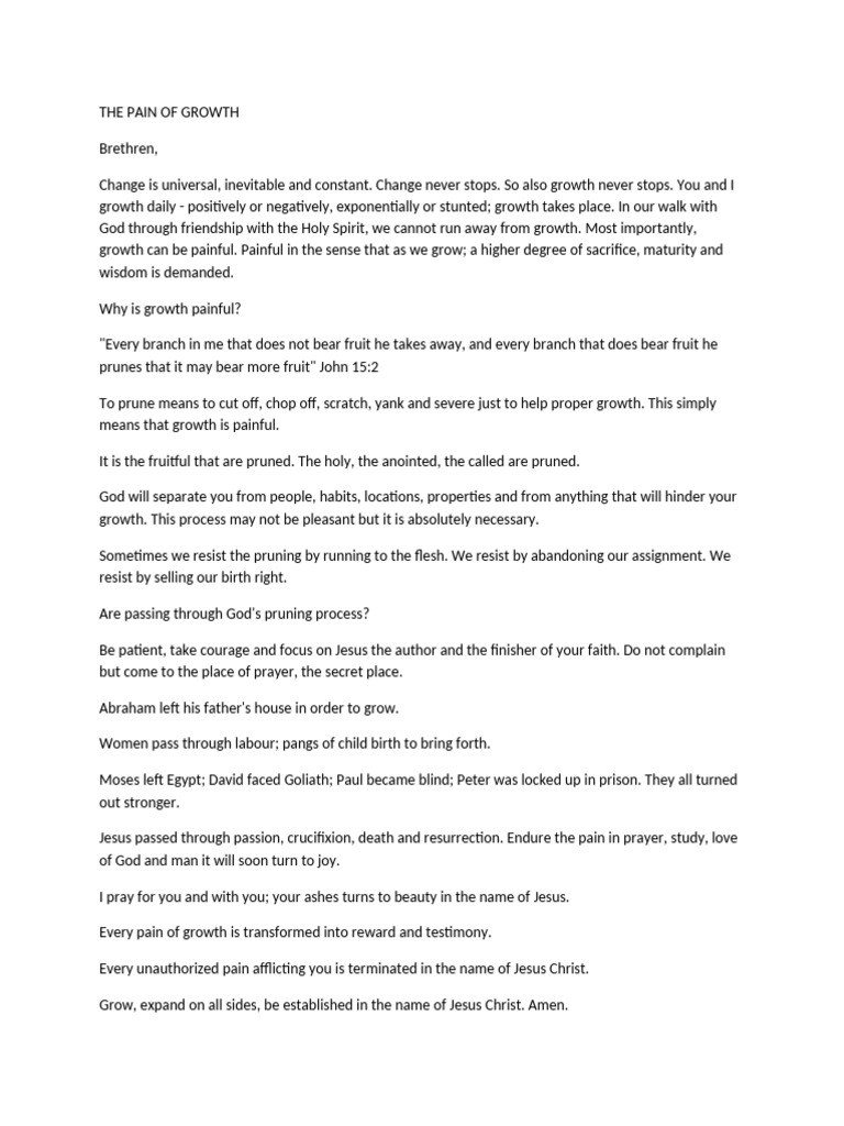 The Pain of Growth | PDF