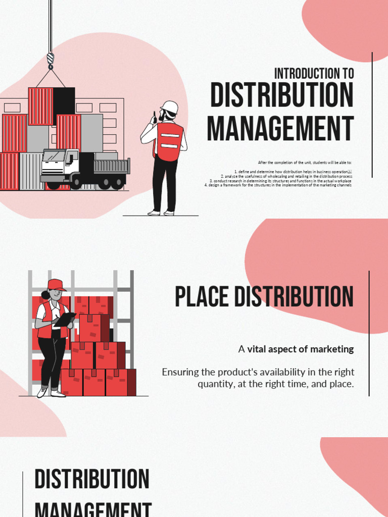 Introduction To Distribution Management | PDF | Retail | Transport