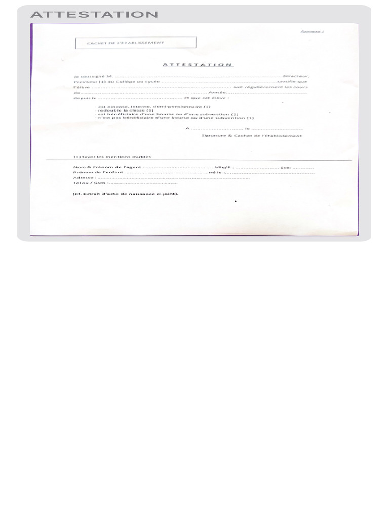 Attestation | PDF