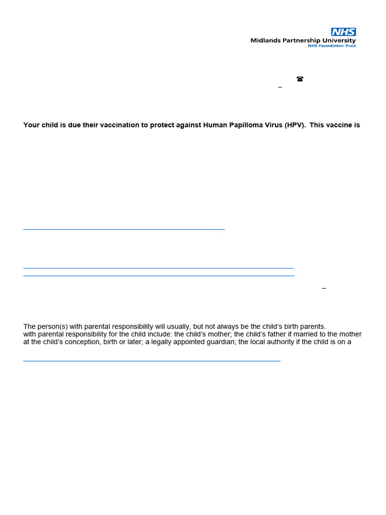 Y8 HPV Parental Letter 31.3.25 | PDF | Viral Diseases | Virology