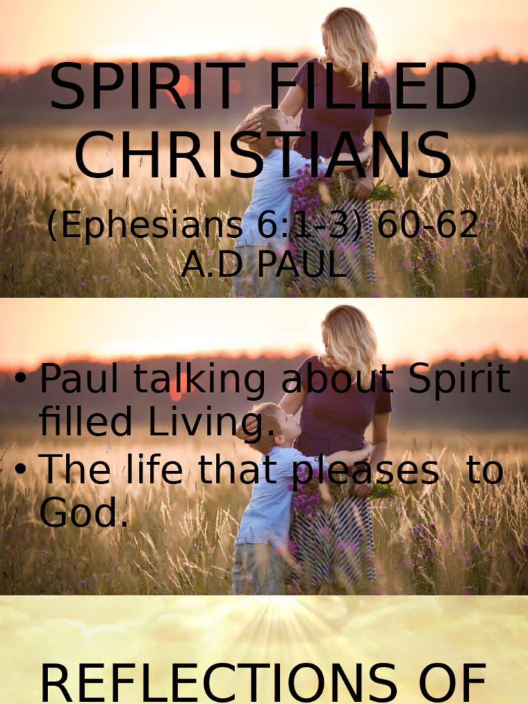 Spirit Filled Christians | PDF | Christian Belief And Doctrine ...