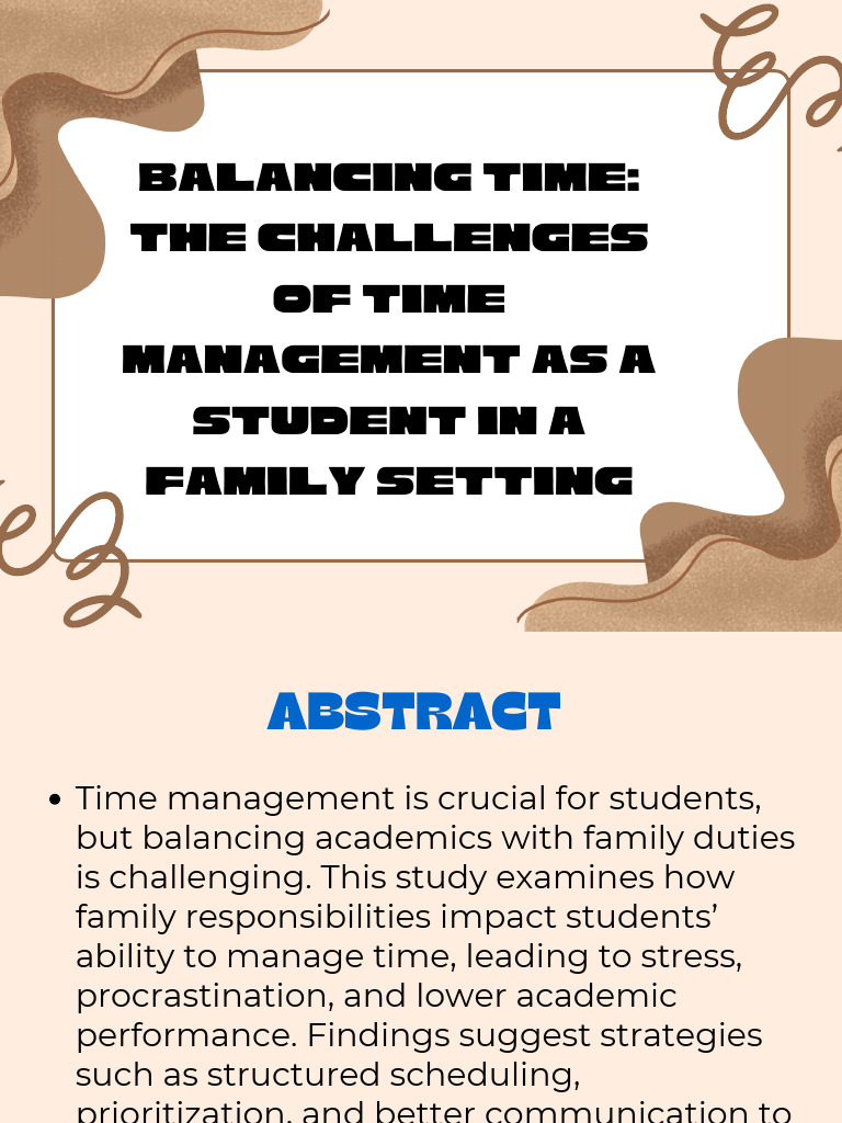 Time Management Challenges for Students | PDF | Time Management ...