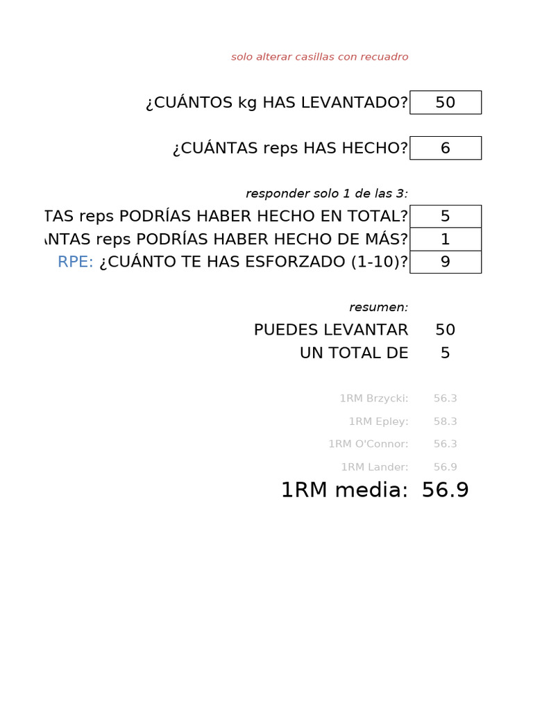 Valoración Ce Rir Rpe VBT RFD | PDF | Weight Training