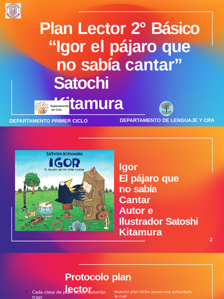 Igor-El-Pajaro-que-no-sabia-cantar-con-tutorial-PLED | PDF