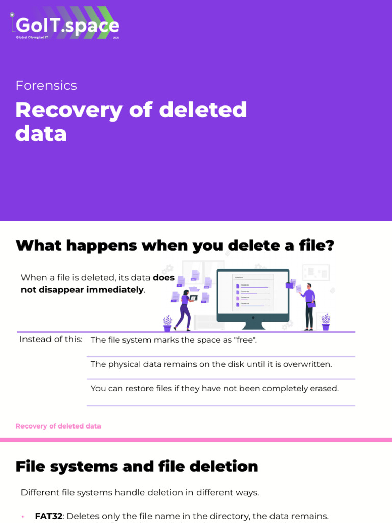 Recovery of Deleted Data (Forensics 2) ENG | PDF | Computer File | File ...