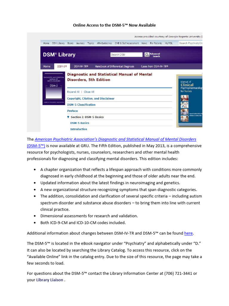 Access DSM-5™ for Mental Health Professionals | PDF