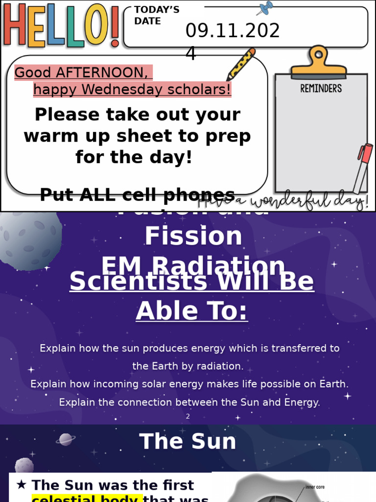Day 5 - The Sun - Part 1 | PDF | Sun | Stars