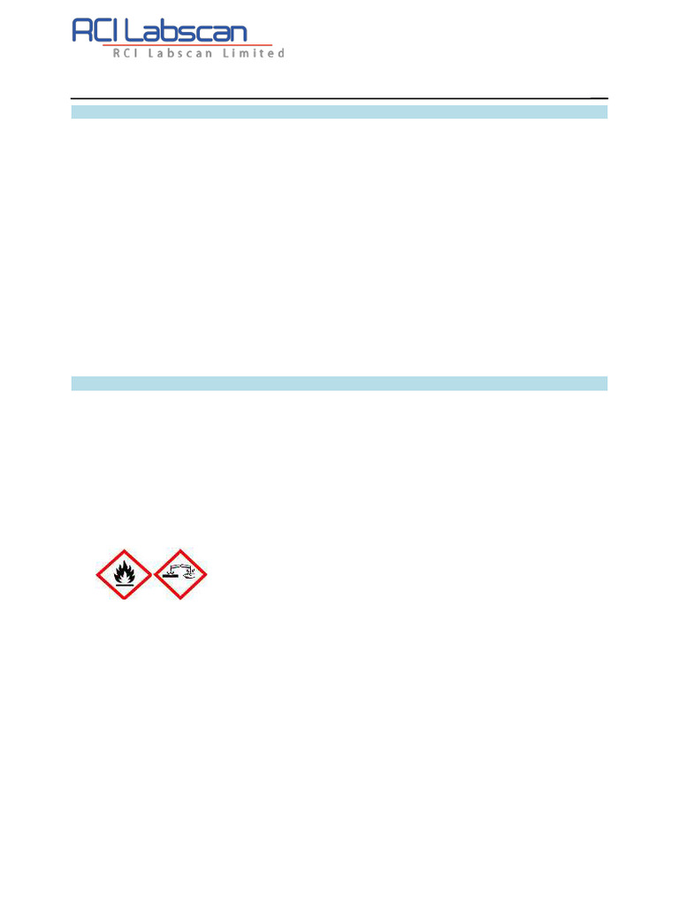Glacial Acetic Acid Safety Data Sheet | PDF | Acetic Acid ...