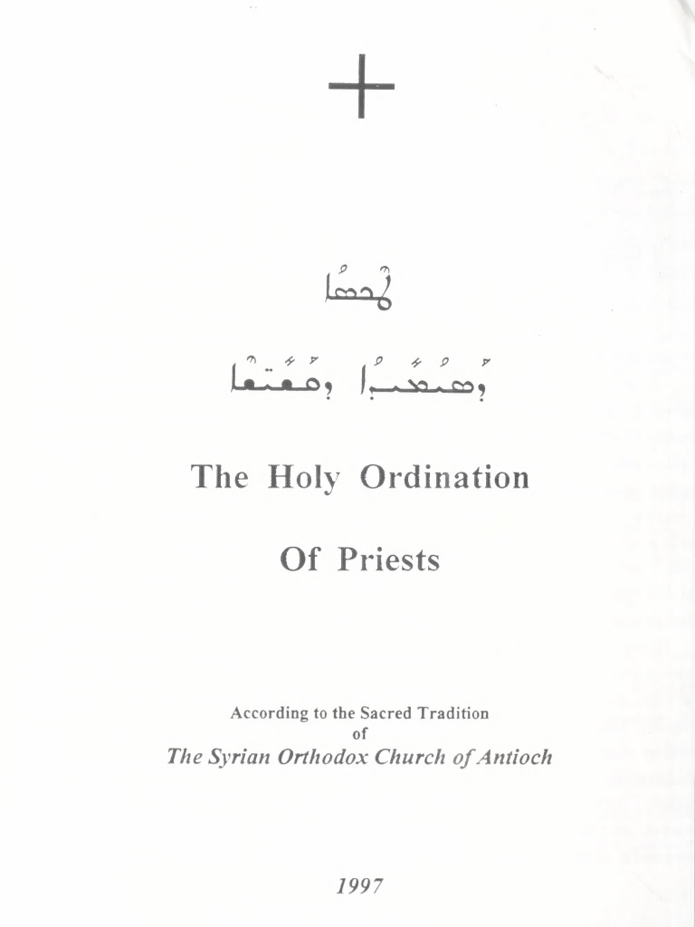 Holy Ordination of 0000 An On | PDF | Religious Belief And Doctrine