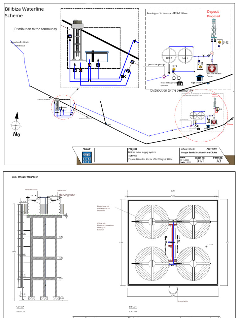 Annex 1 - Drawings For Area Work Plan and Pictures - Lot 4 | PDF ...