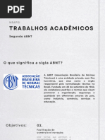 Exemplo Trabalho ABNT | PDF